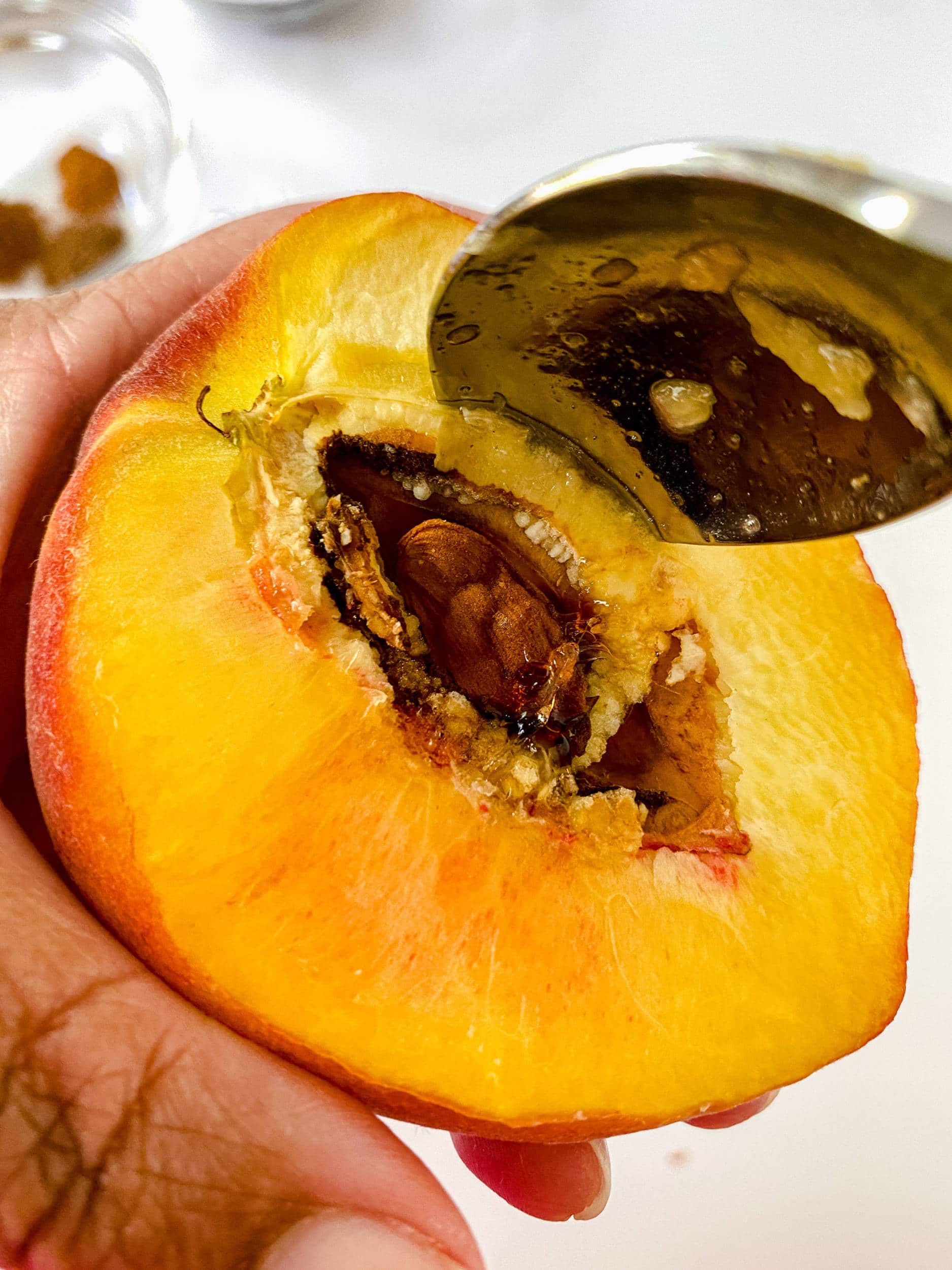 Baked Stuffed Peaches - Handi-foil - season's best!
